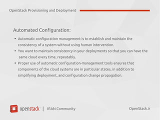 Mastering OpenStack - Episode 04 - Provisioning and Deployment | PPT