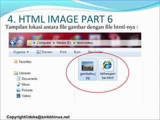 04 materi html elemen gambar | PPT