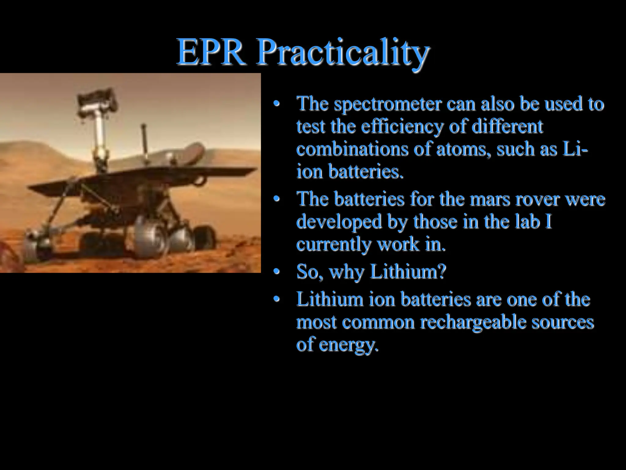 Electron Paramagnetic Resonance Spectroscopy Ppt