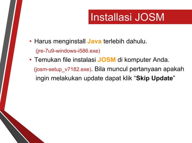 04. Instalasi JOSM | PPT