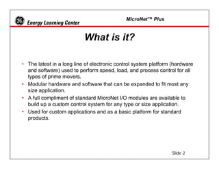 SISTEMA DE CONTROL MICRONET PLUS PARA TURBINAS TM2500 | PPT