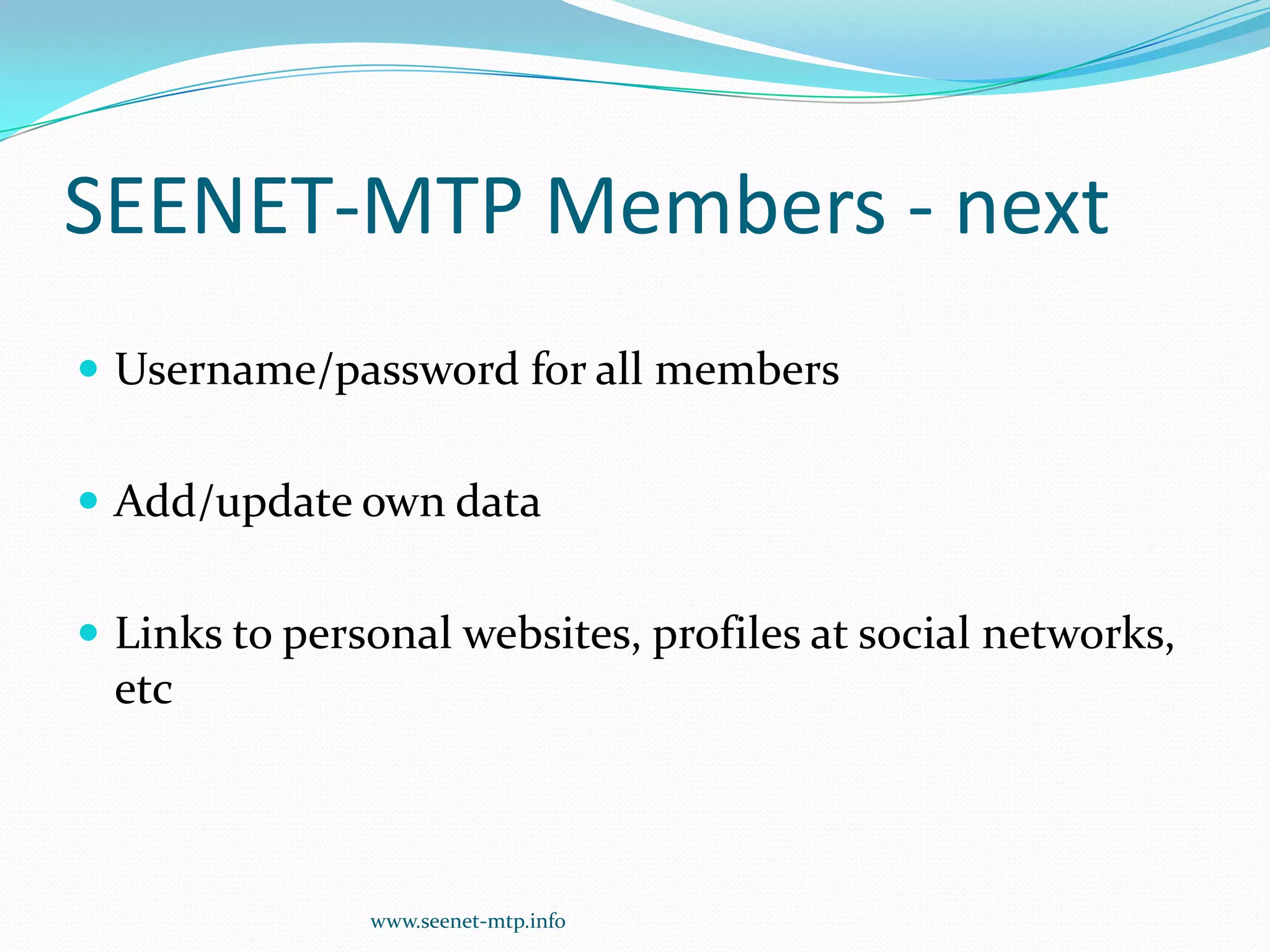 M. Milošević, E-Survey 2.0 UNESCO – SEENET-MTP | PPTX