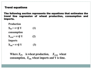 Trends in wheat production and consumption in Sudan | PDF