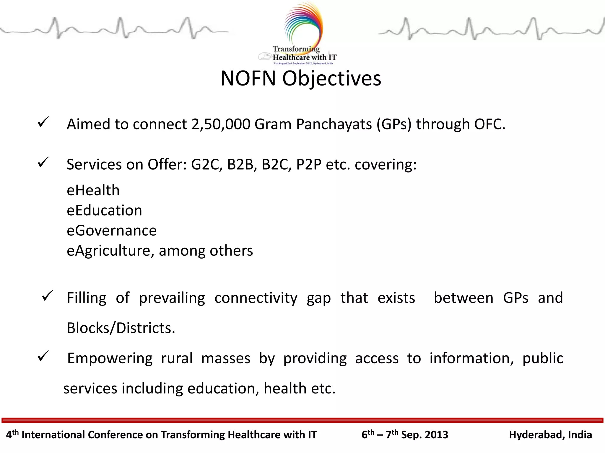 National Optical Fiber Network (NOFN) Empowering Rural India | PDF ...