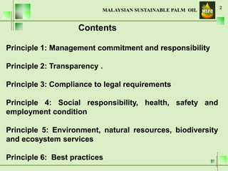 sustainable in malaysia oil palm industry | PDF