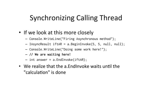 .NET Multithreading and File I/O | PPT