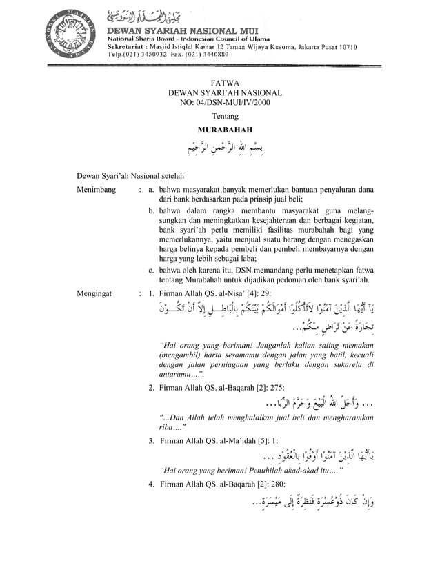 04 murabahah | PDF