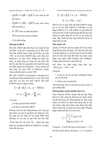 Dự báo giá vàng Việt Nam sử dụng mô hình GARCH | PDF