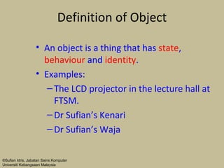 Objects by Sufian Idris | PPT