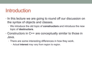 2CPP04 - Objects and Classes | PPT