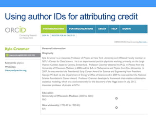 ODIN Final Event - Publishing and citing, and the role of persistent identifiers | PPTX ...