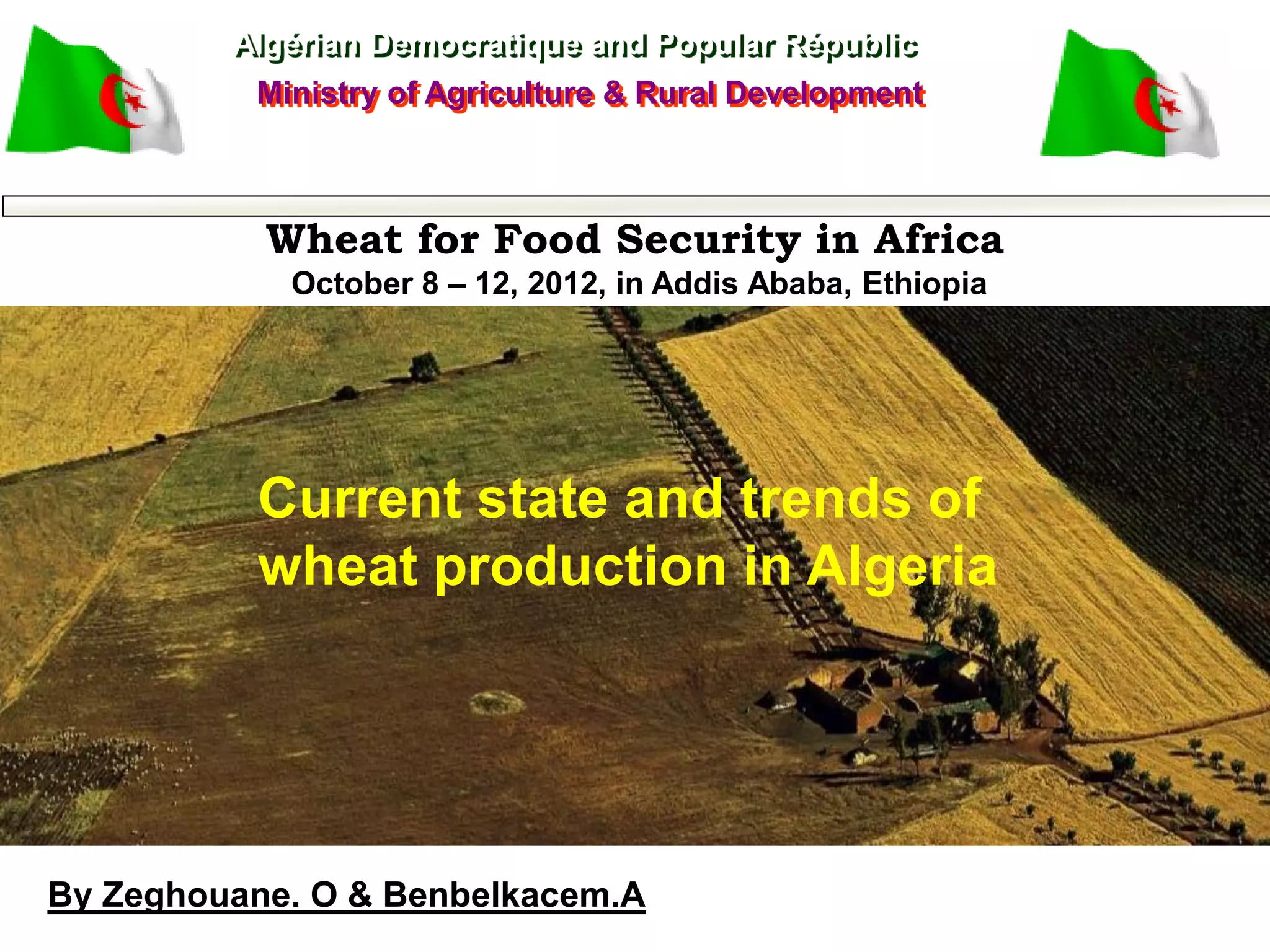 Current state and trends of wheat production in Algeria | PDF