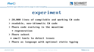 Runtime Type Collection and its usage in Code Transpiling | PPT | Free ...