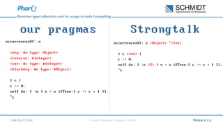 Runtime Type Collection and its usage in Code Transpiling | PPT | Free download