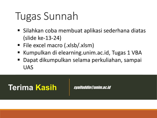 04 - Pengenalan dan Dasar MS Office Excel VBA.pptx