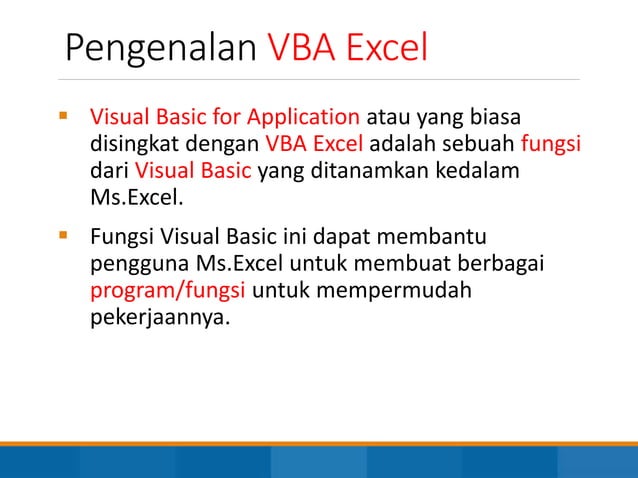 04 - Pengenalan dan Dasar MS Office Excel VBA.pptx