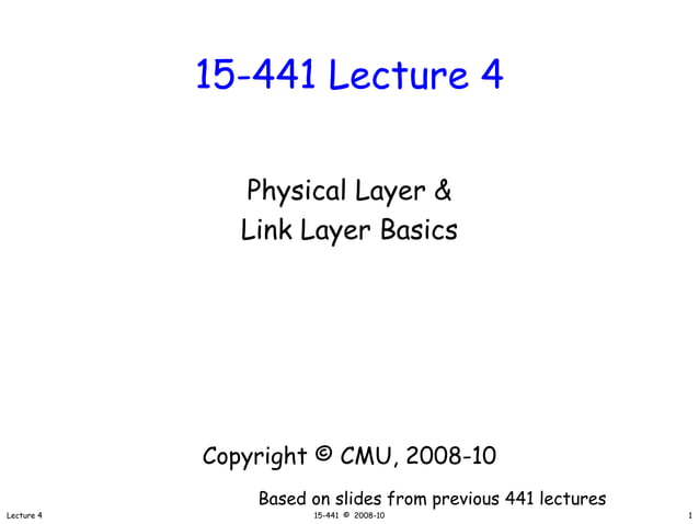 04-physical layer and link layer basics.ppt