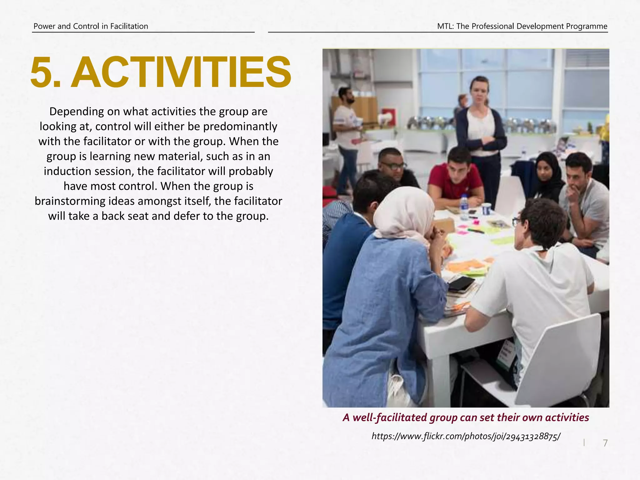 Power and Control in Facilitation | PPT