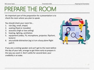 Preparing the Presentation | PPT