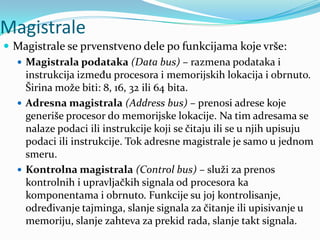 04 procesor-ploca-magistrala-portovi | PPTX