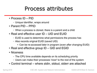 04-Processes.pdf CSE 265: System and Network Administration | PDF