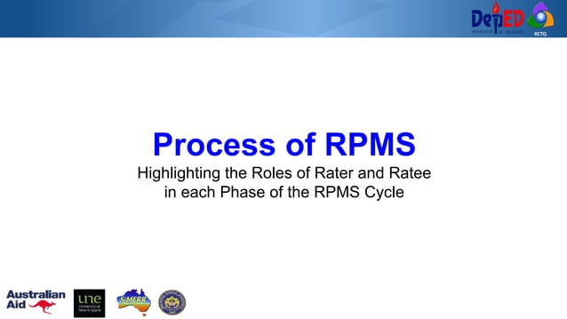 RPMS Process | PPTX | Professional School | Postgraduate Education