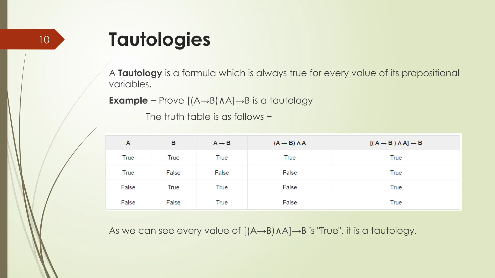 Propositional Logics in Theoretical computer science | PPT