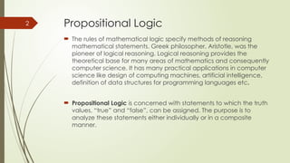 Propositional Logics in Theoretical computer science | PPT