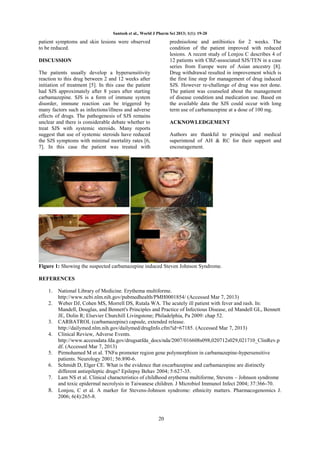 A CASE REPORT ON CARBAMAZEPINE INDUCED STEVEN JOHNSON SYNDROME | PDF