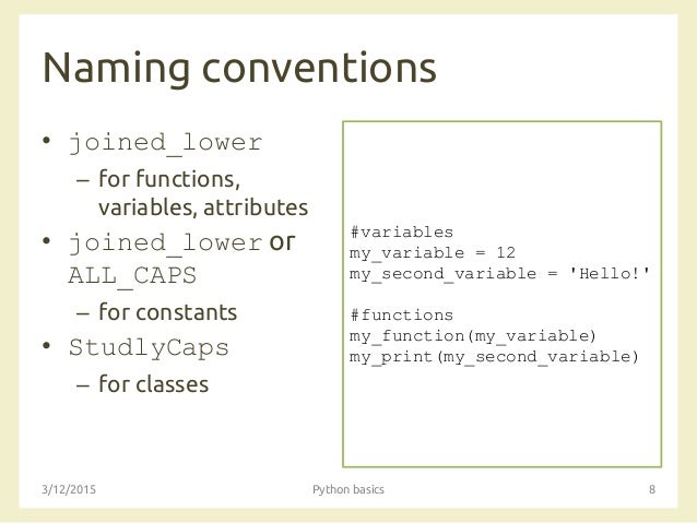 AmI 2015 - Python basics