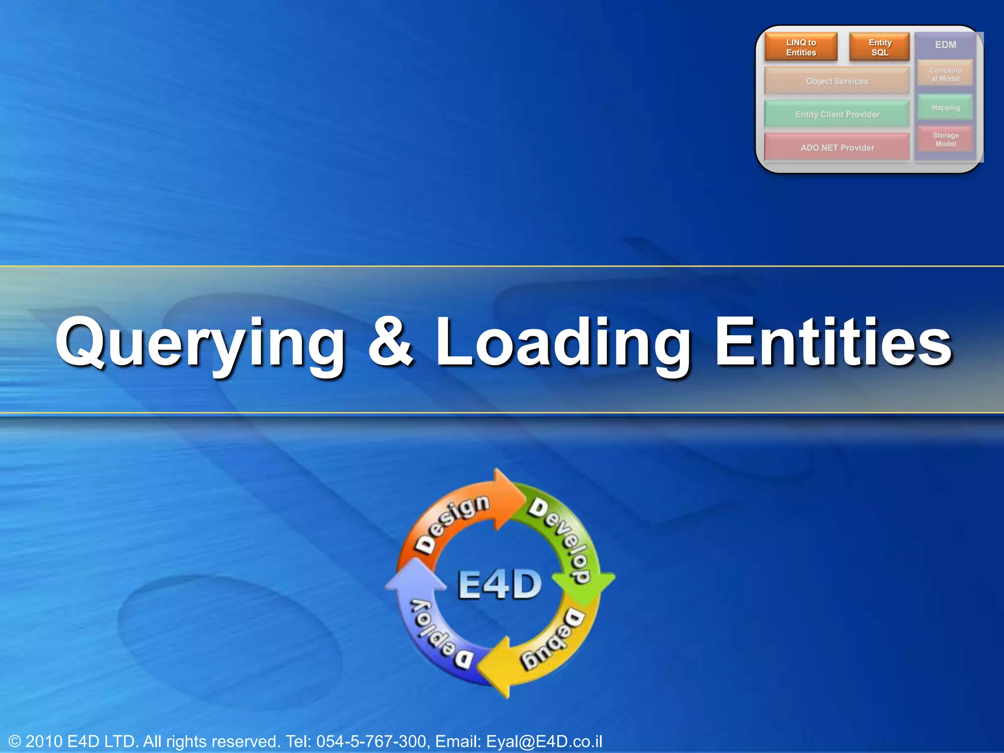 Entity Framework - Queries | PPT