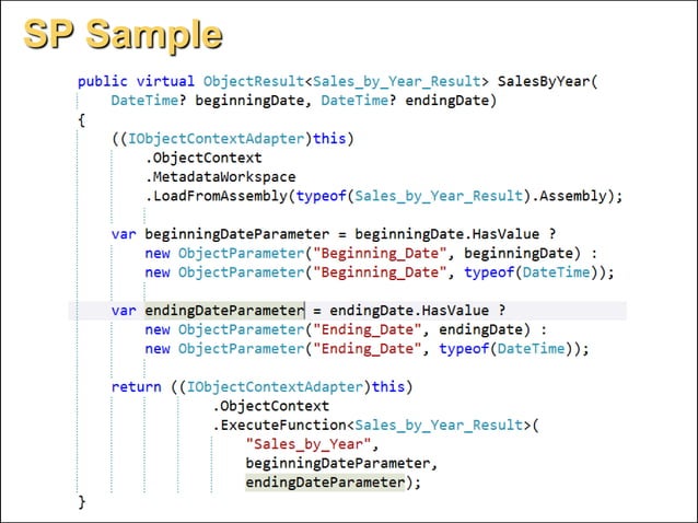 Entity Framework - Queries | PPT