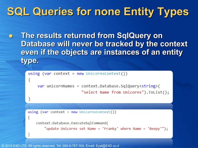 Entity Framework - Queries | PPTX