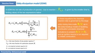 04 reactive flows - eddy disipation model | PDF | Chemistry | Science
