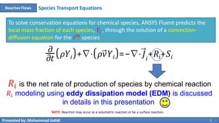 04 reactive flows - eddy disipation model | PDF | Chemistry | Science