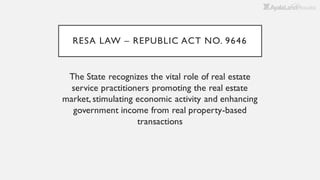 Real estate service act, presentation file | PDF