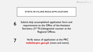 Real estate service act, presentation file | PDF