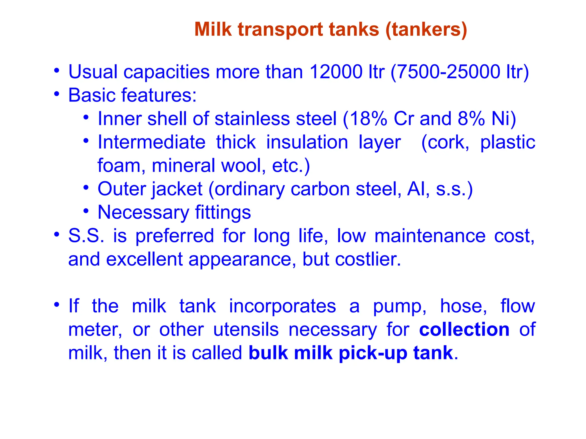 Receiving of milk in a dairy plant for processing | PPT