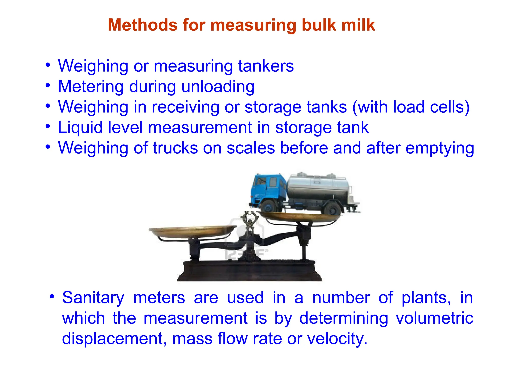 Receiving of milk in a dairy plant for processing | PPT
