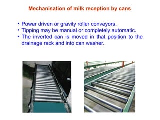 Receiving of milk in a dairy plant for processing | PPT
