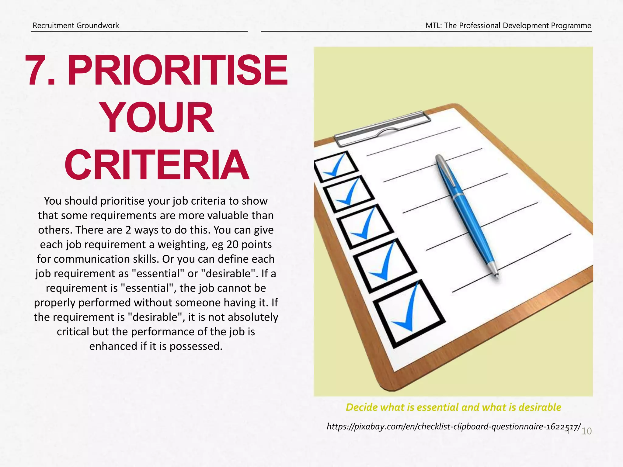 Recruitment Groundwork | PPTX