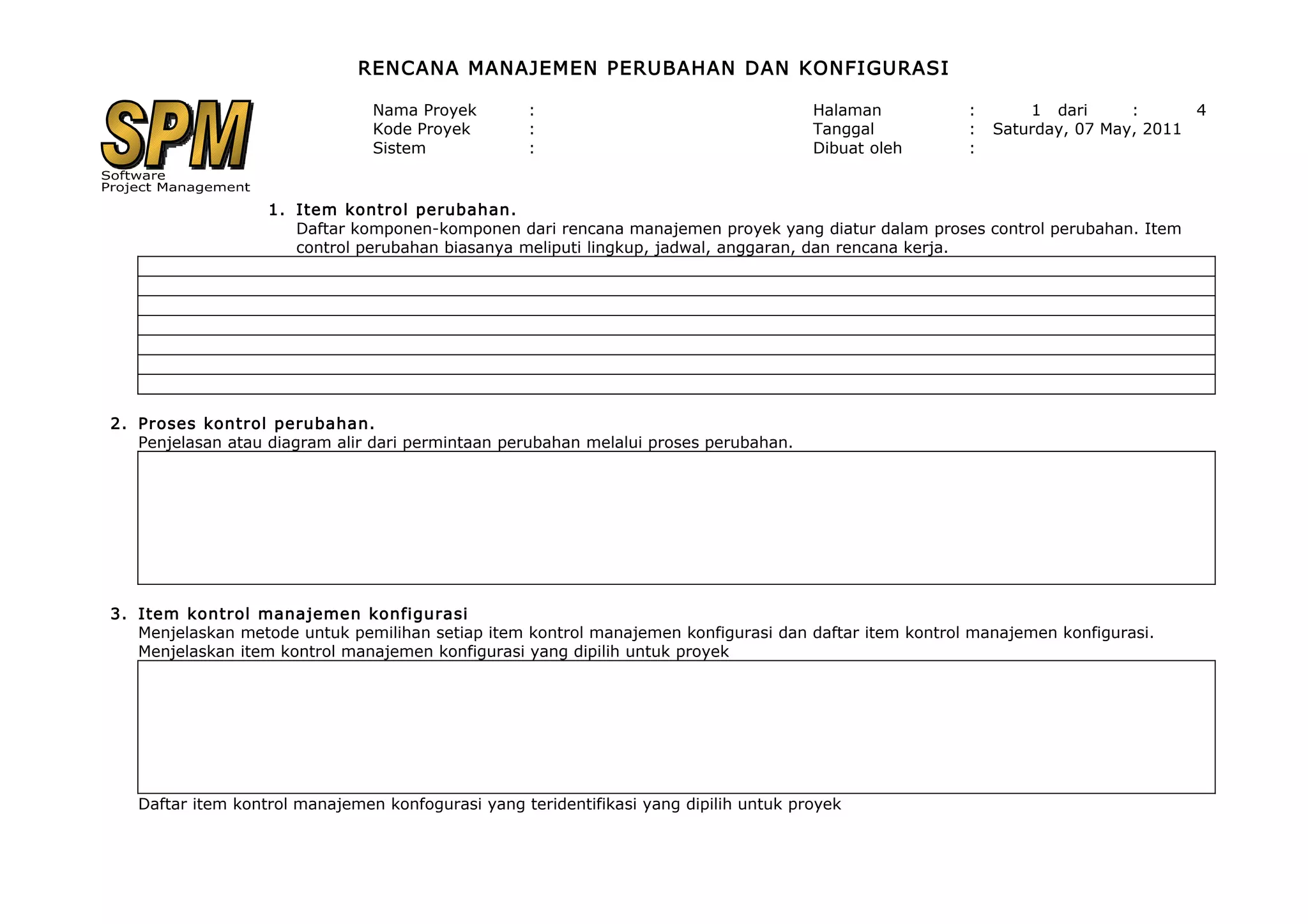 04 rencana manajemen perubahan dan konfigurasi | DOC