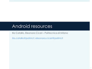 Android resources | PPT