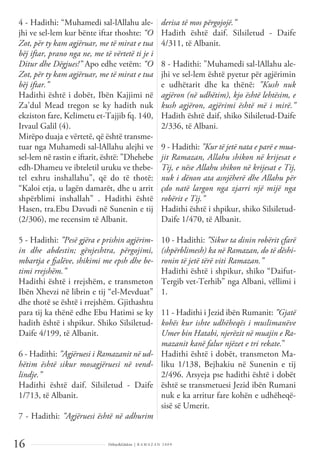04. MUAJI I RAMAZANIT DHE TEVHIDI | PDF