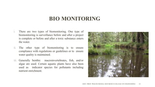 04 - Sampling, Continious & Biomonitoring.pptx | Chemistry | Science