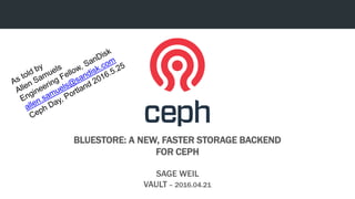 Bluestore | PPT