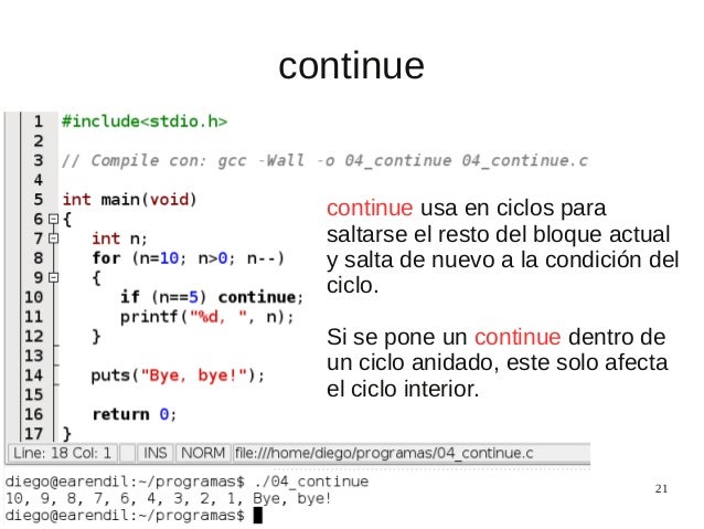 04 - Sentencias de control condicionales y ciclos en lenguaje C: for,…