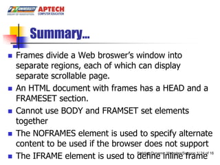 04. session 04 working withformsandframes | PPT | Free Download