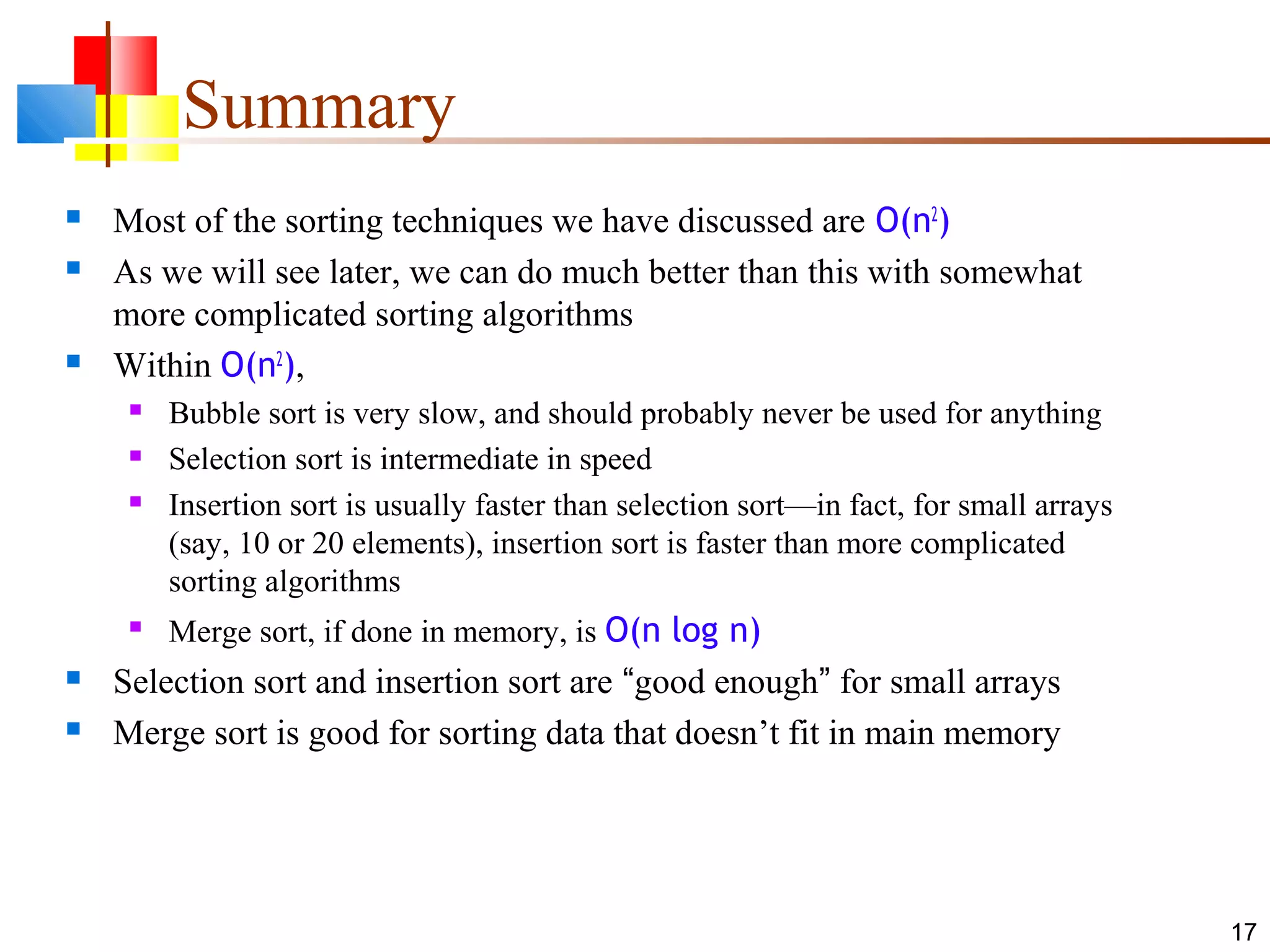 simple-sorting algorithms | PPT simple-sorting algorithms | PPT