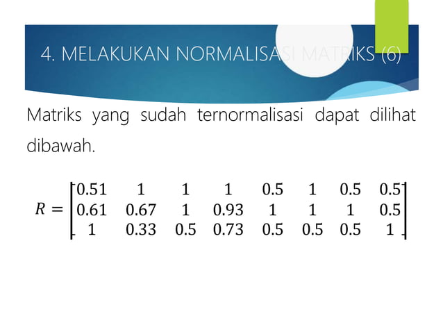 04 Simple Additive Weighting Methodpptx